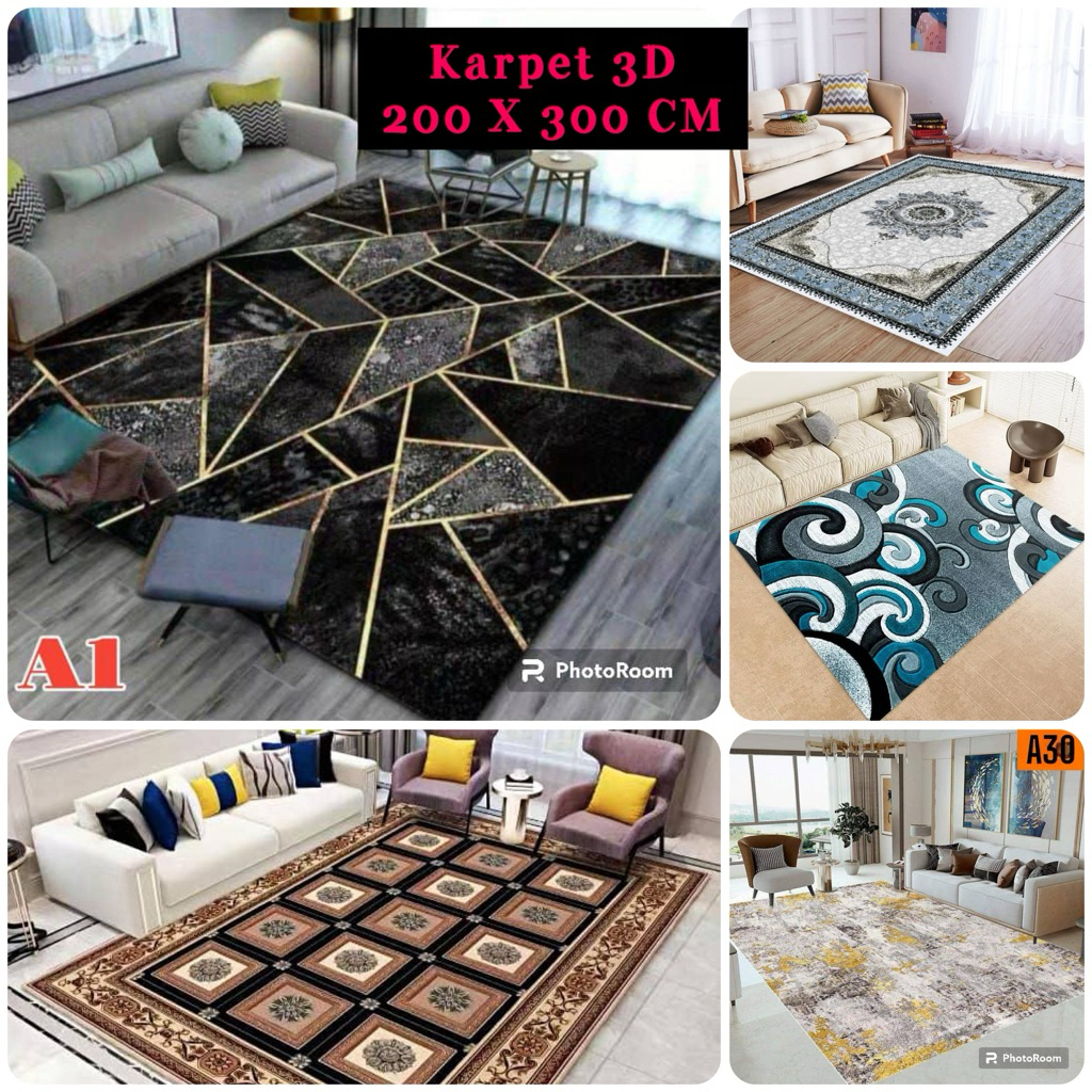 💥READY STOCK 💥 5XL (200*300 cm)/ carpet 3D/ carpet viral/ velvet ...