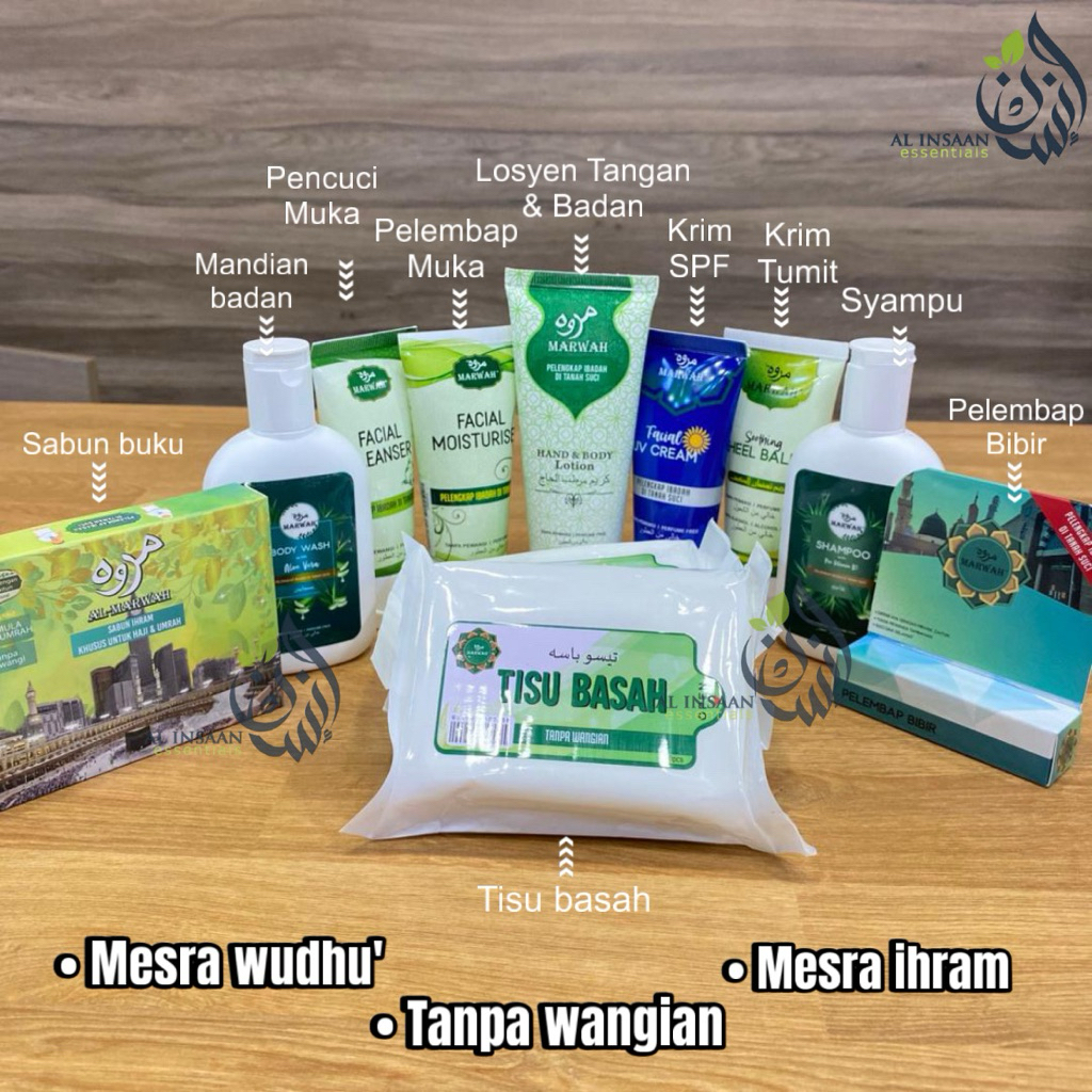 KOSMETIK MARWAH HALAL MESRA IHRAM HAJI UMRAH | Shopee Malaysia