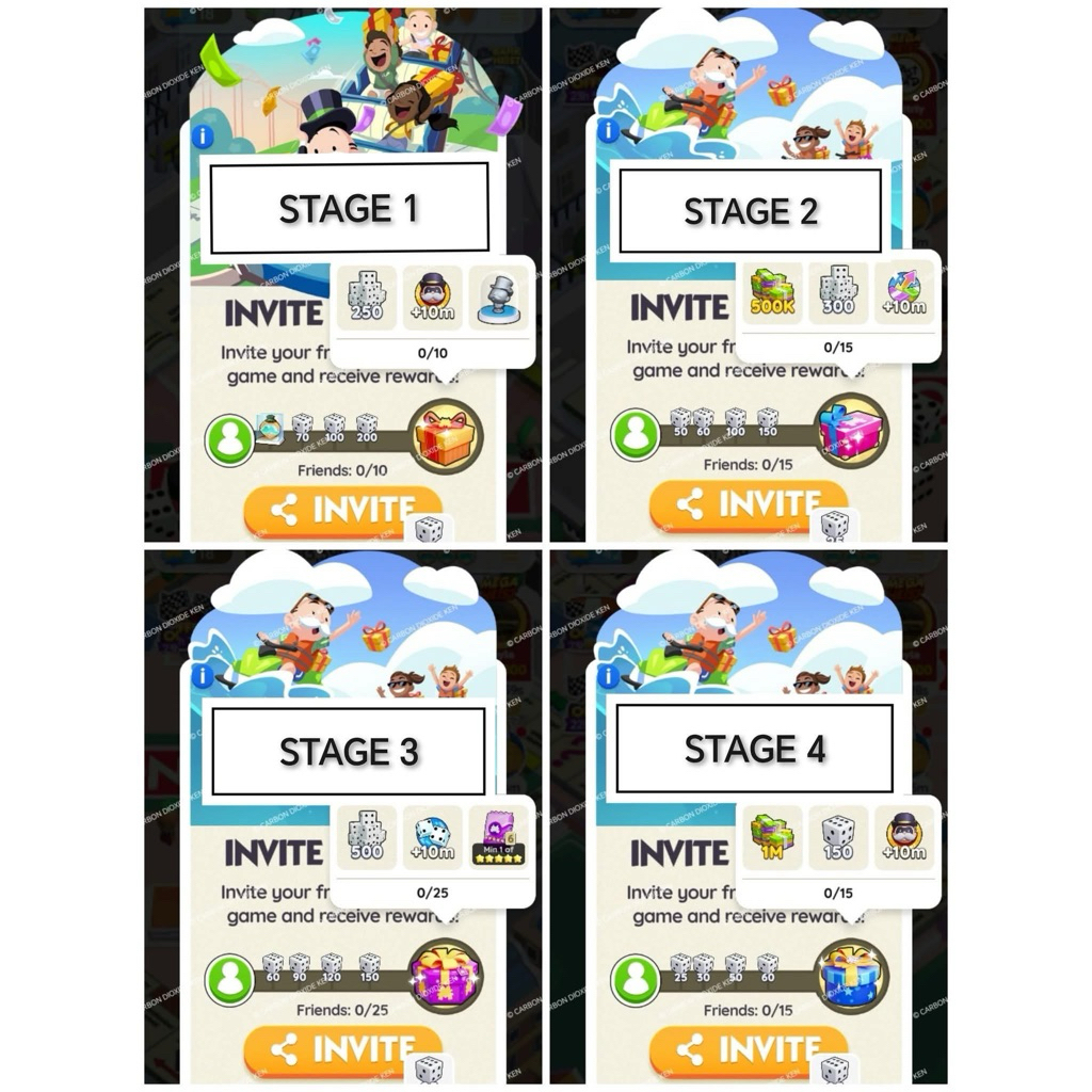 MONOPOLY GO INVITE FRIEND BAR BOOST【FAST AND SAVE】 | Shopee Malaysia
