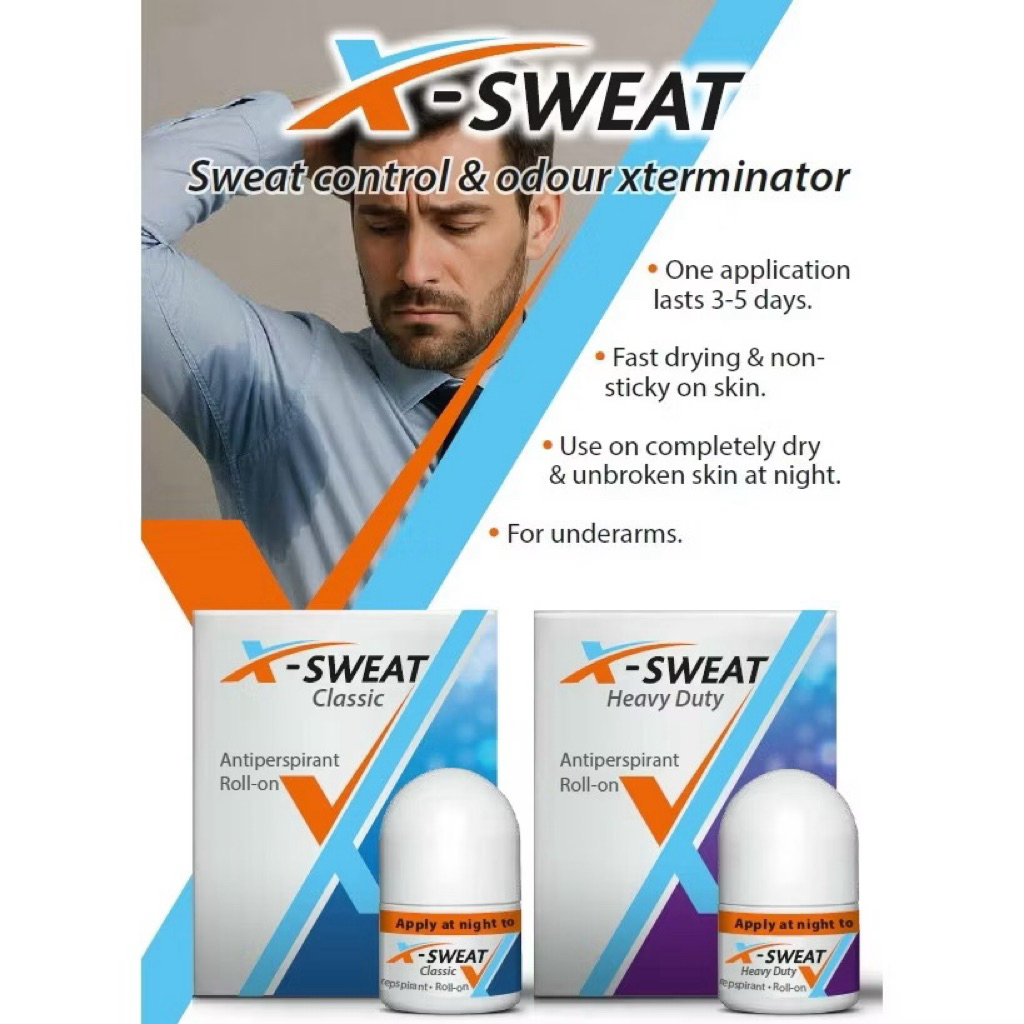 X-Sweat Antiperspirant Roll On ( Classic / Heavy Duty) | Shopee Malaysia