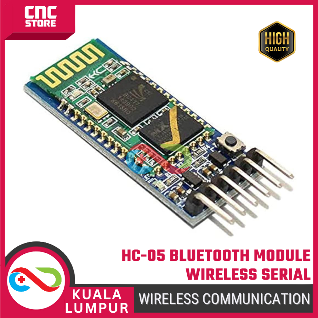 HC-05 Bluetooth Transceiver Module – Wireless Serial Communication for ...