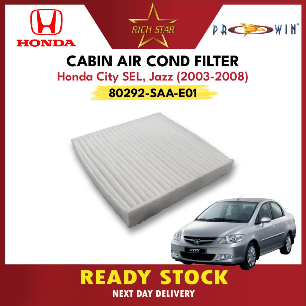 Honda City SEL, Jazz 2003-2008 Cabin Engine Air Cond Filter / Penapis ...