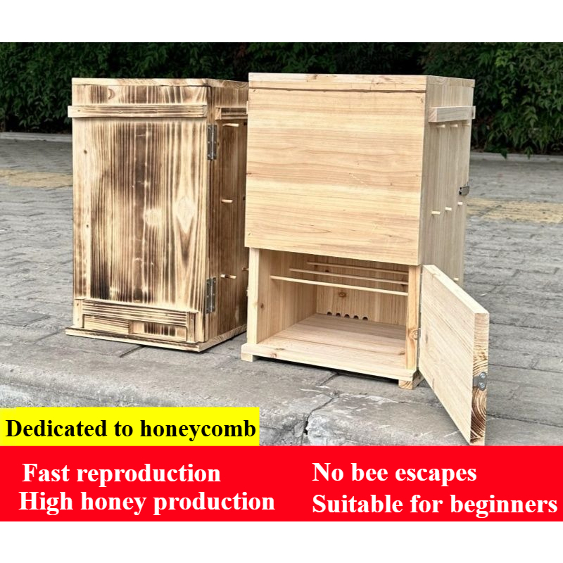 HONEY BEEKEEPING wooden New Upgrade bee boxes Beekeeping Beehive boxes Lebah Madu SARANG KELULUT ...