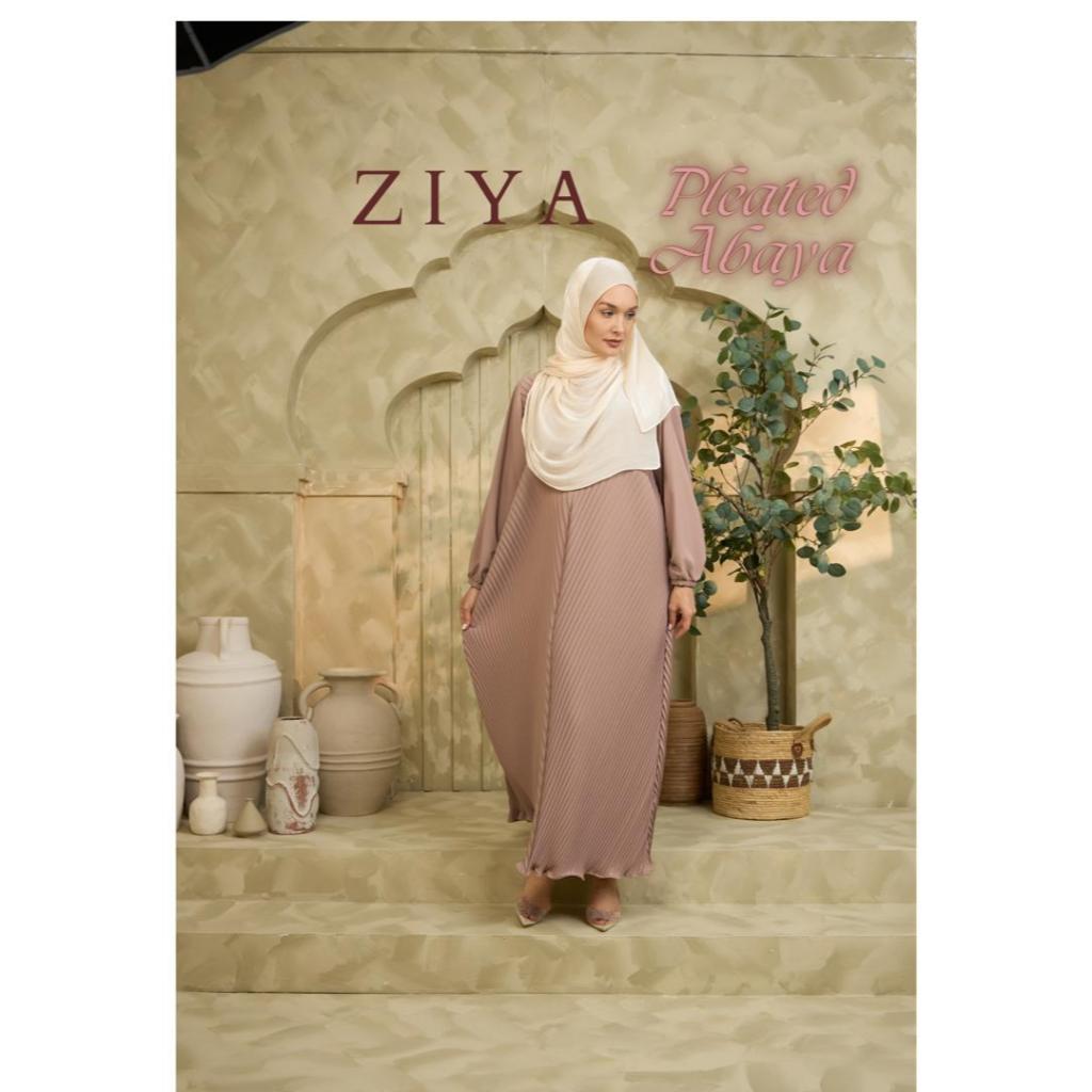 ZIYA Pleated Abaya (Elastic Rubber details) Loose Puff Clothing ...