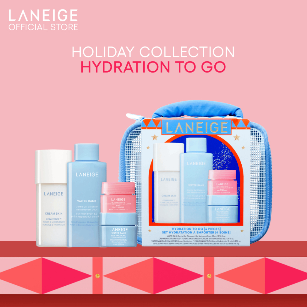[Holiday Gift Set] Laneige Hydration To Go Set (4 pieces) | Shopee Malaysia