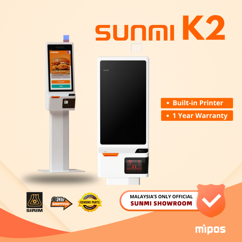 SUNMI K2 Smart Kiosks POS Terminal with Printer Genuine International ...