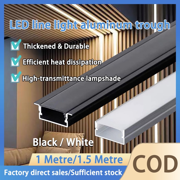 (1m / 1.5m) LED Channel Strip Light Aluminium Casing Profile Track ...