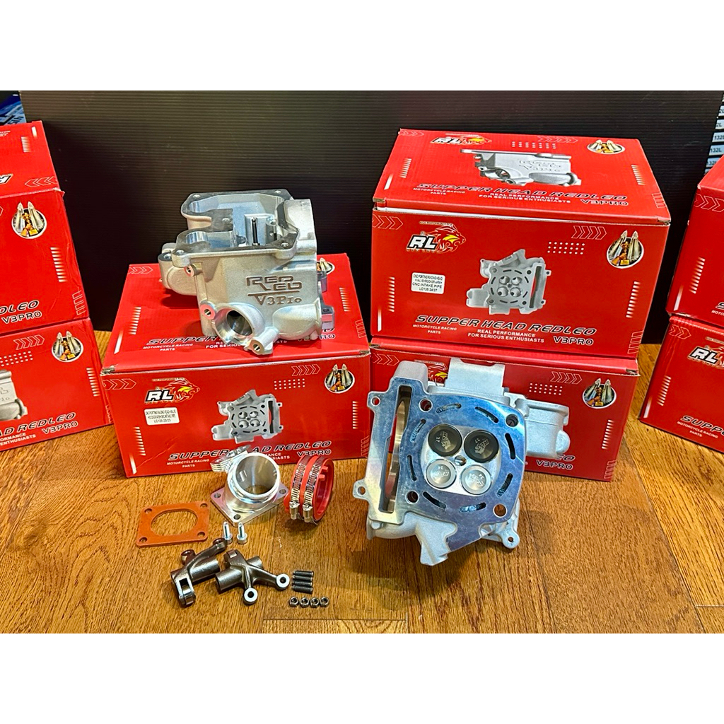 ESR MOTOR RED LEO SUPERHEAD V3 CNC PORTING Y15ZR/LC135/Y16ZR/NVX 19-22 ...