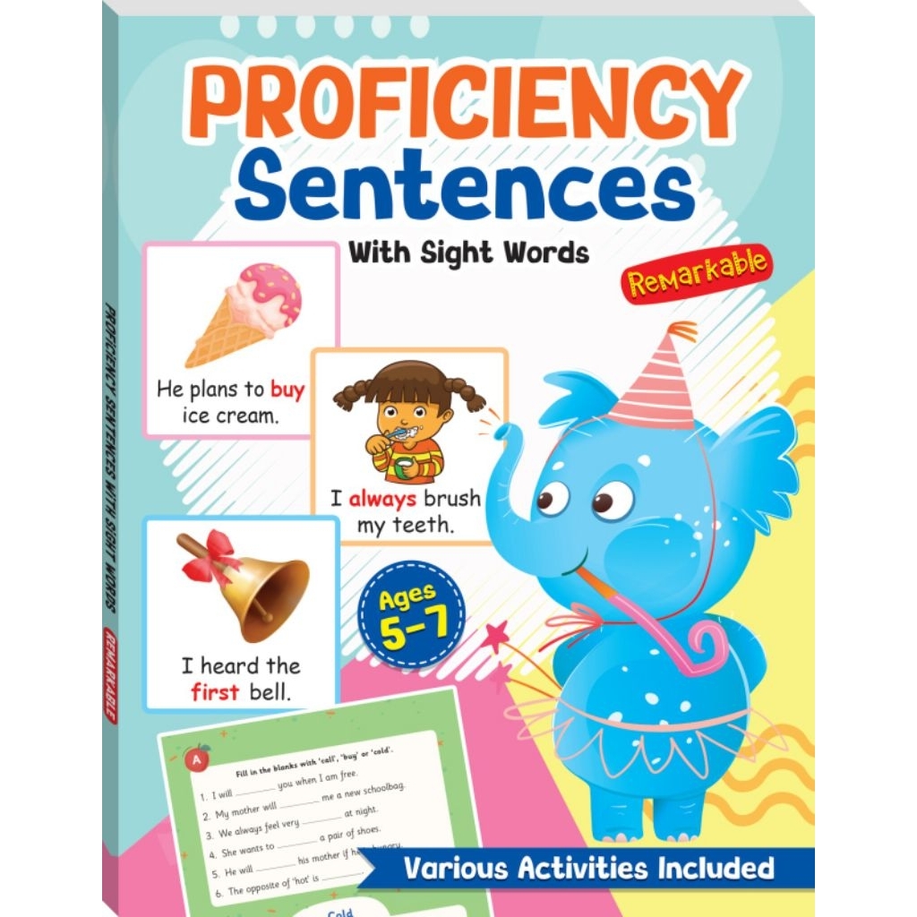 REMARKABLE Proficiency sentences with sight words prasekolah tadika ...