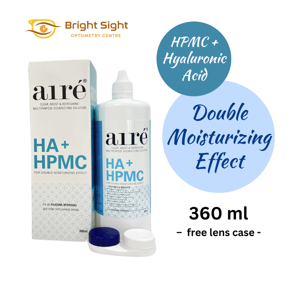 Aire Contact Lens Multipurpose Solution with HA & HPMC (360ml) | Shopee ...