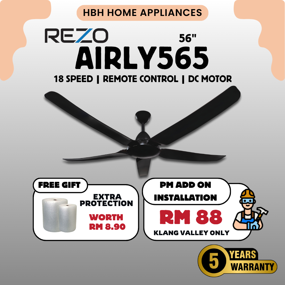 (Rm77 Installation) Rezo | Classic Series | DC Motor | MatteBlack ...