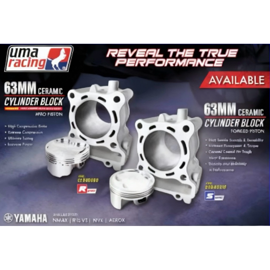 UMA Y16 R15V3 NVX AEROX NMAX 63MM Block kit For standard motorcycle ...
