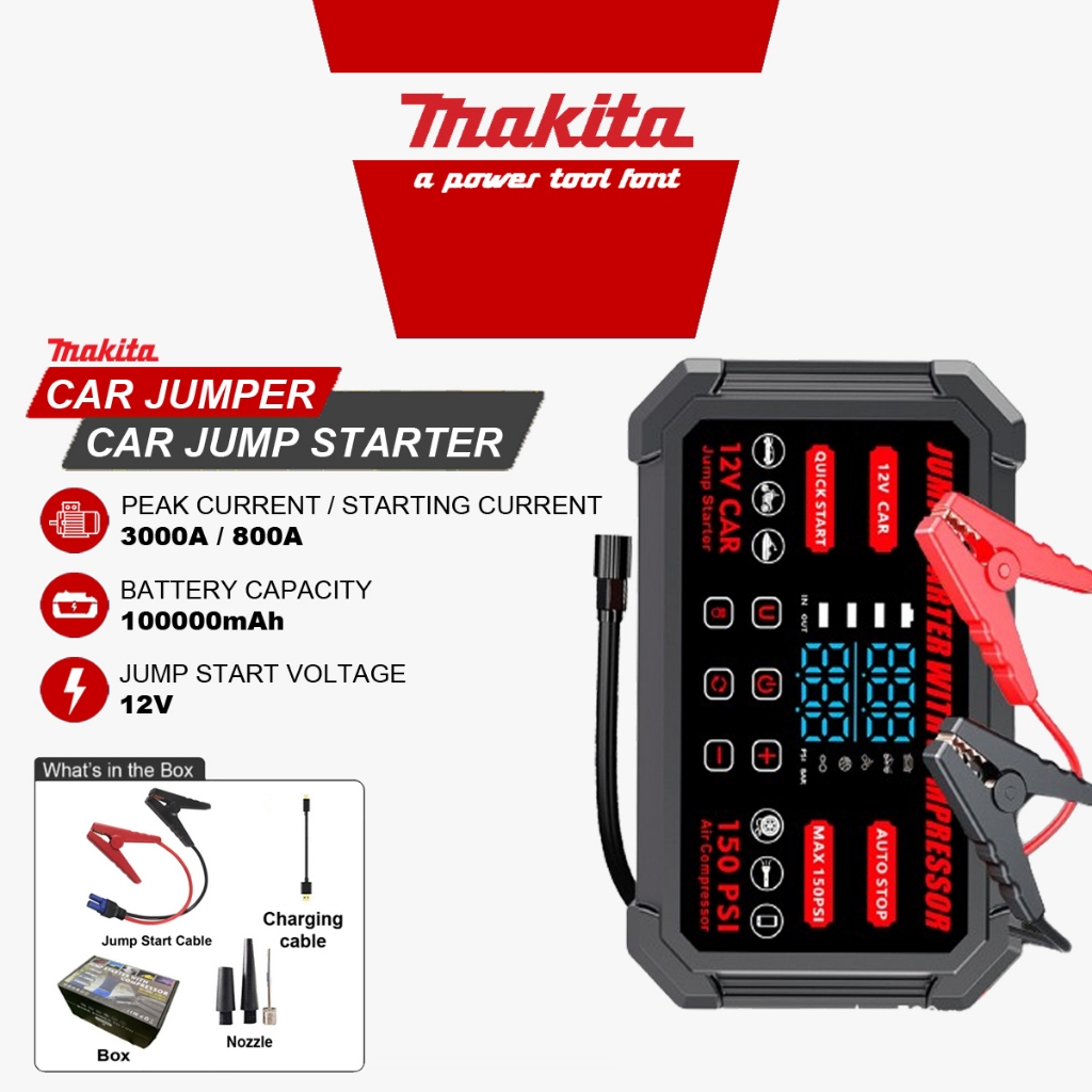MAKITA Jumper Kereta Powerbank Car Jumper Car Starter Powerbank Car ...