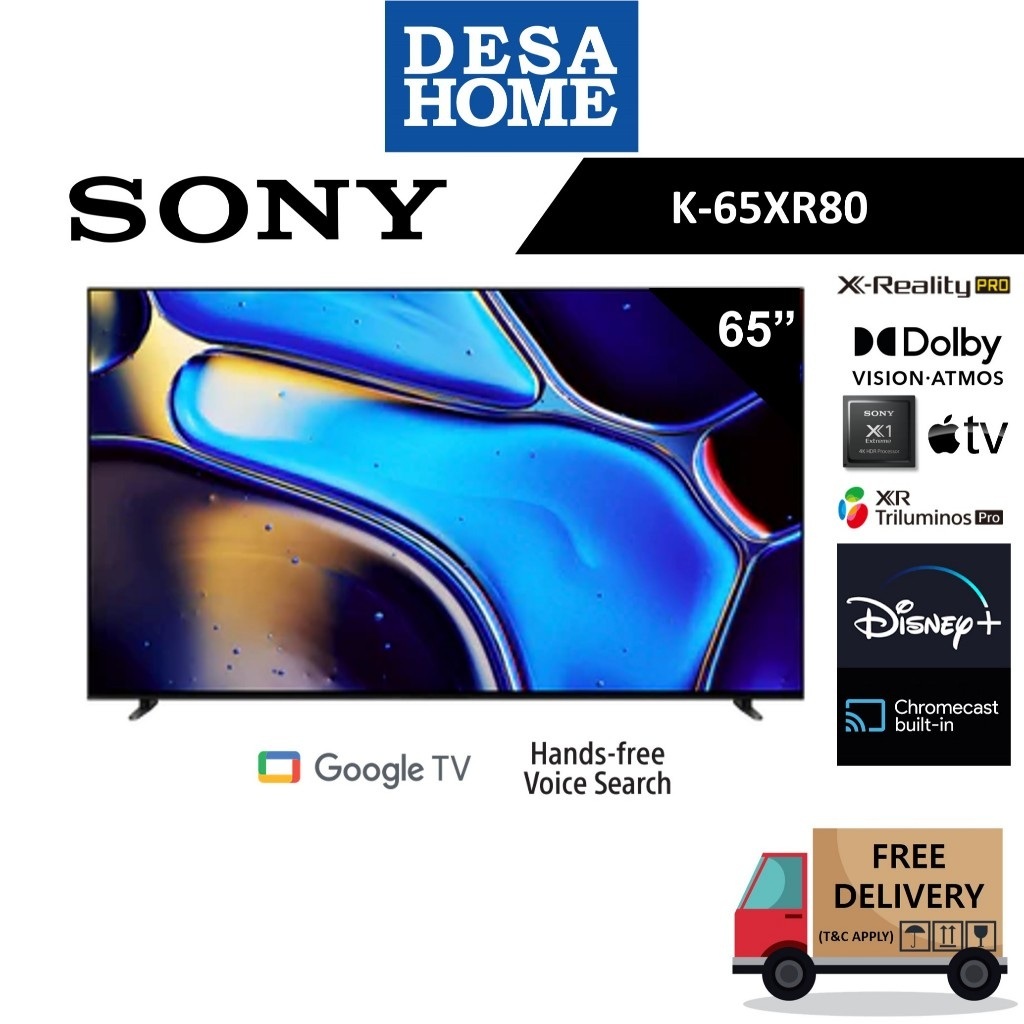 (FREE DELIVERY WITHIN KL/PJ) SONY K-65XR80 65" BRAVIA XR OLED 4K HDR ...