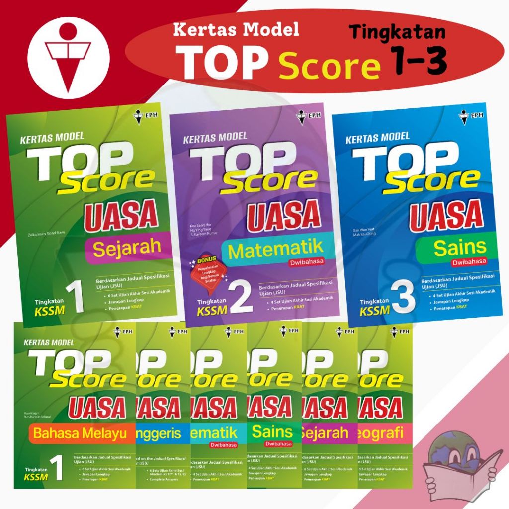 SMK Kertas Model TOP SCORE UASA Tingkatan 1-3 - BM/Eng/Mate/Sains/Sej ...