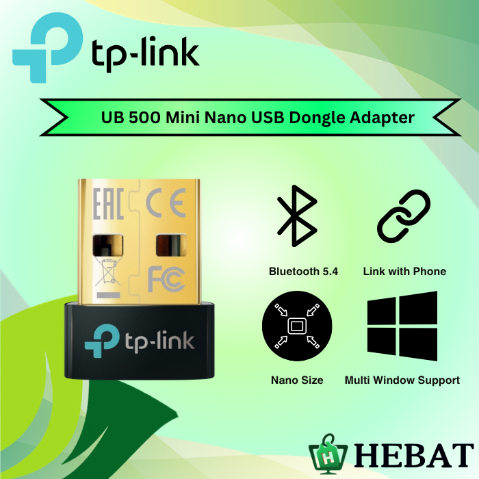 Tp Link UB 500 V1 Bluetooth 5.0 Mini Nano Wireless USB Dongle Adapter ...