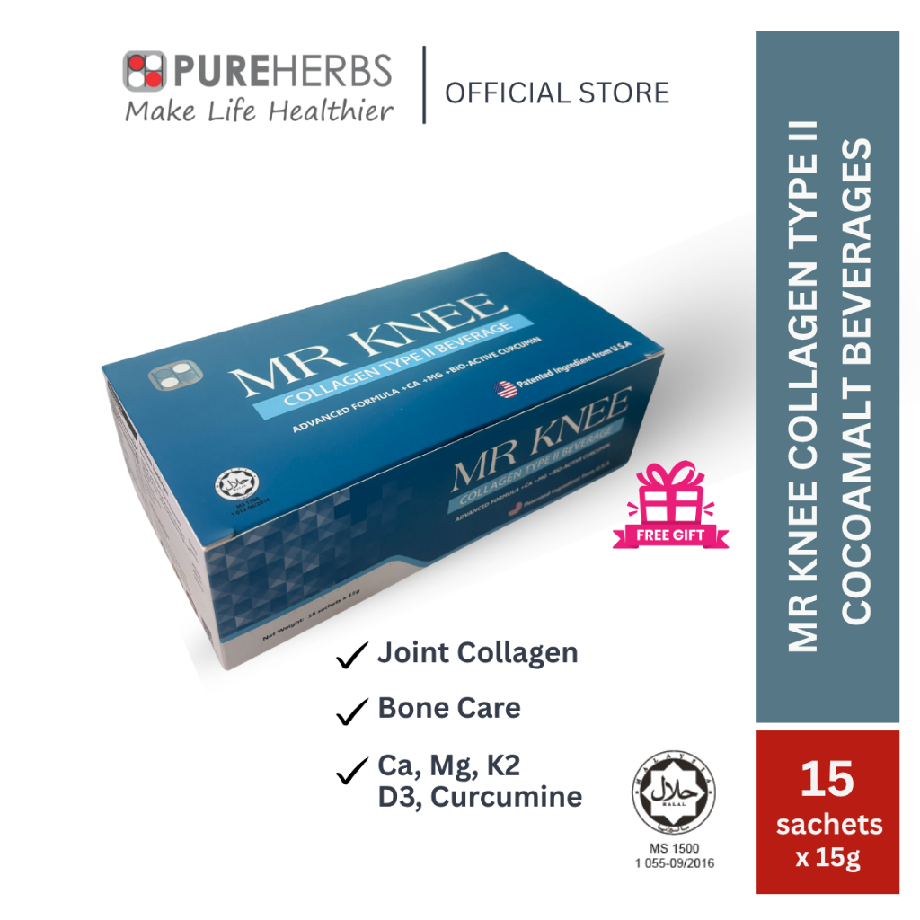 PUREHERBS MR KNEE COLLAGEN TYPE-2 Joint, Bone & Cartilage Health ...