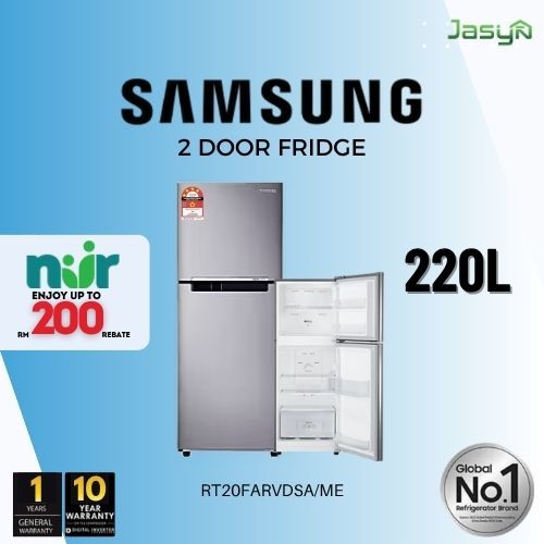 SAMSUNG 220L 2-Door Fridge RT20FARVDSA/ME | Digital Inverter | Twin ...