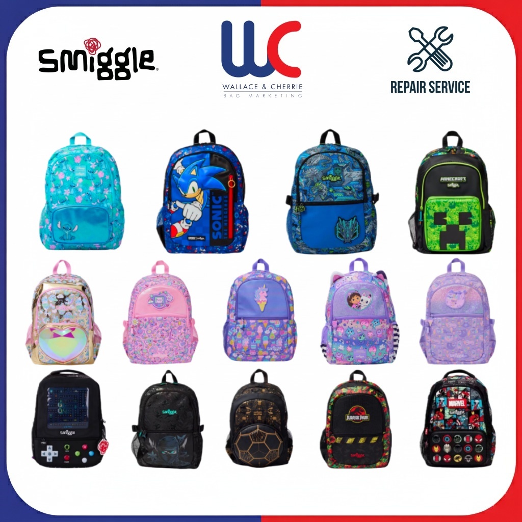 Smiggle Cartoons Primary School Bag Students Children Backpack Large ...