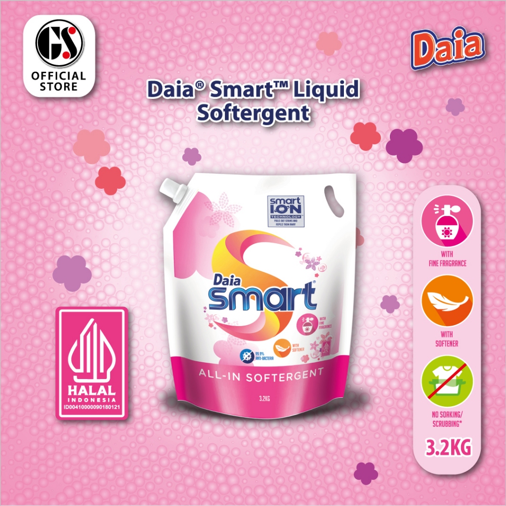 DAIA Smart All-In Softergent 3.2kg Refill Pack | Shopee Malaysia
