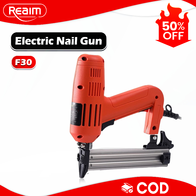 REAIM Electric Nail Gun 2500W Electric Nail Gun F30 Heavy Woodworking ...