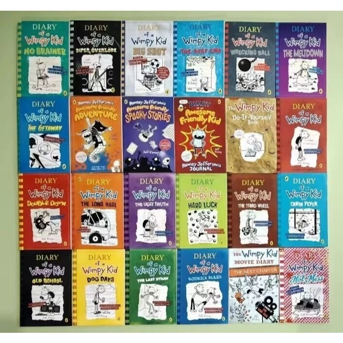 Diary of a Wimpy Kid 1-24 Individual Books | Shopee Malaysia