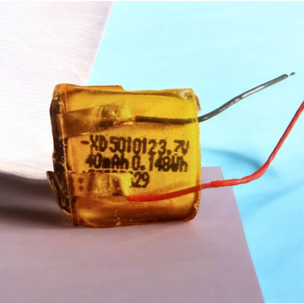 3.7V 501012 40mAh lipo Li Polymer Rechargeable Battery | Shopee Malaysia