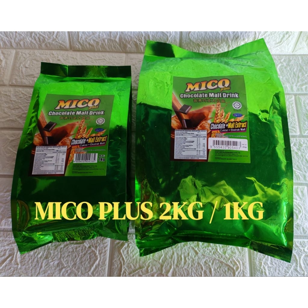 MICO PLUS Chocolate Malt Drink 1kg｜更香更浓更好喝｜比 MIKO 55 更顺滑｜Minuman Malt ...