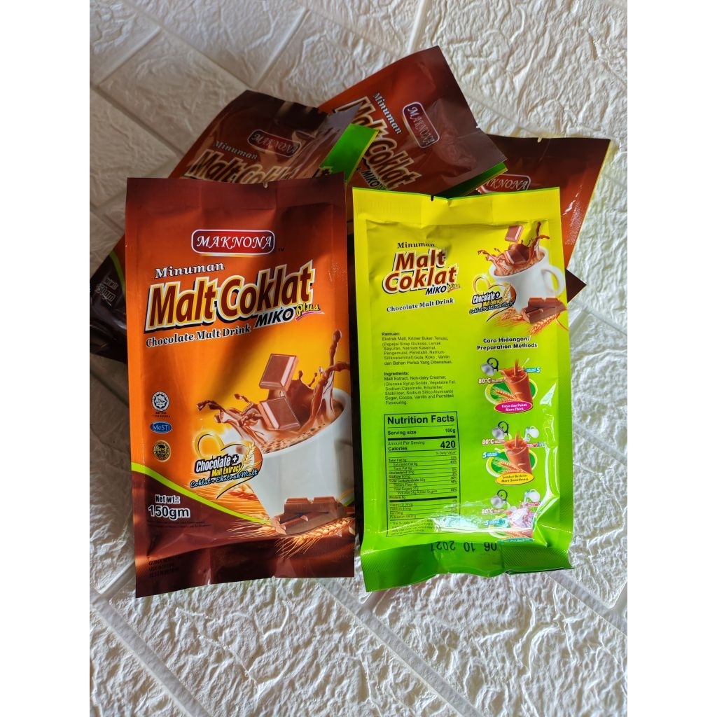 Maknona Malt Coklat / Chocolate Malt Drink MIKO PLUS 150gm Halal ...