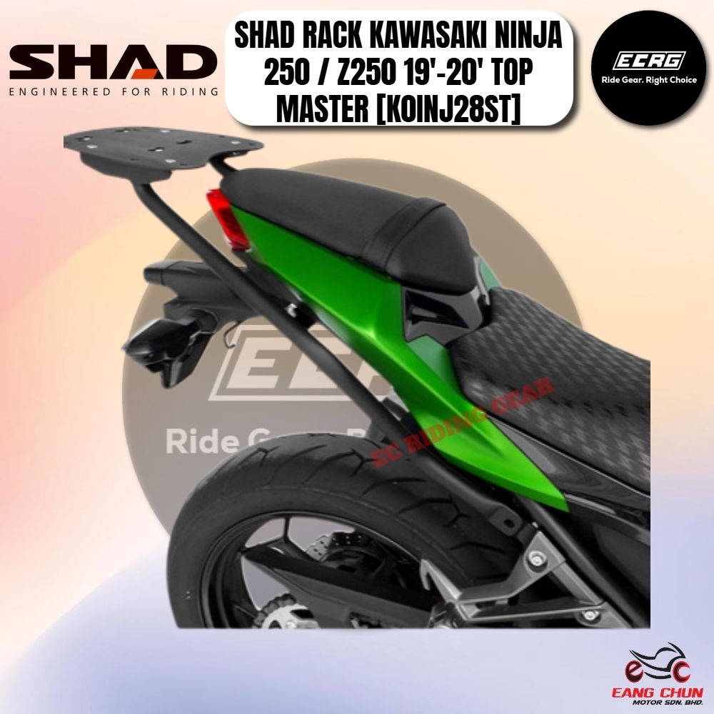 SHAD RACK KAWASAKI NINJA 250 / Z250 19'-20' TOP MASTER K0INJ28ST ...