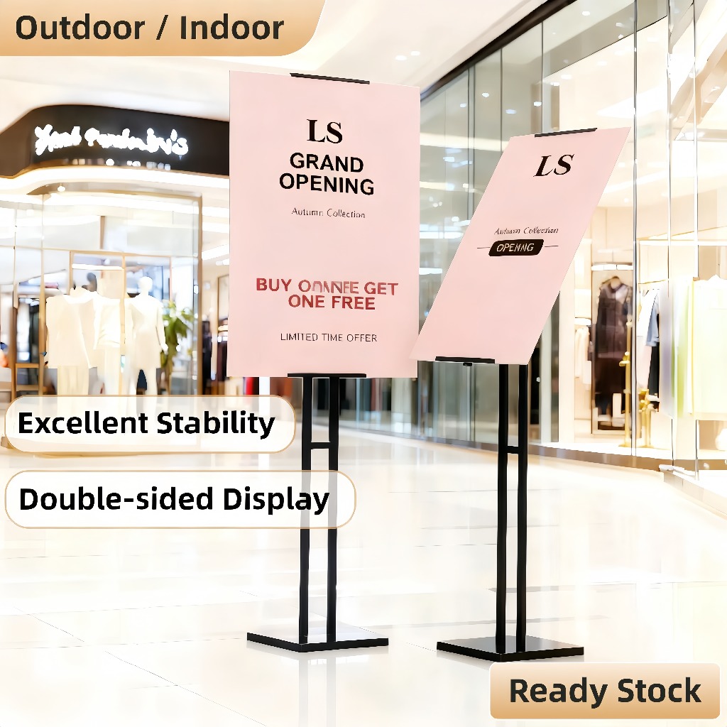 Indoor Outdoor Poster Stand Mall Restaurant Signboard Metal Stand Hotel ...