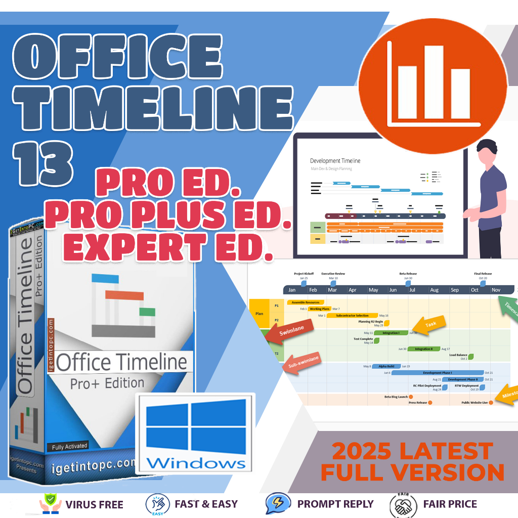 Office Timeline 13 2025 Latest Full Version | Lifetime | Stylish ...