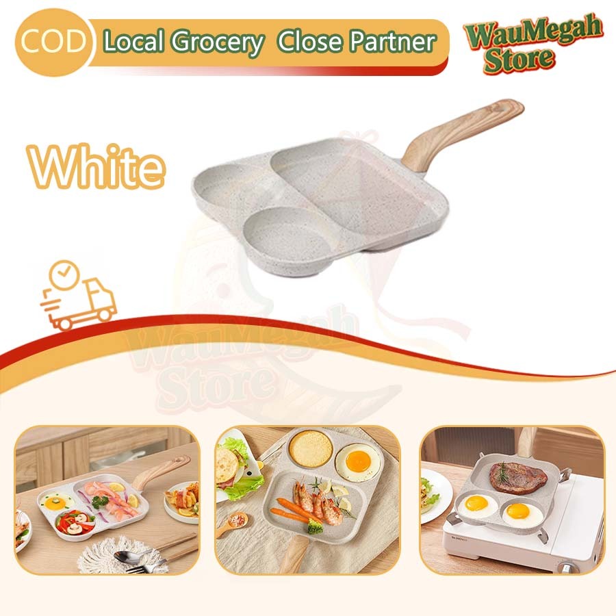 Quick Breakfast Omelette Pan 3-in-1 Non-stick Medical Stone Pan Frying ...