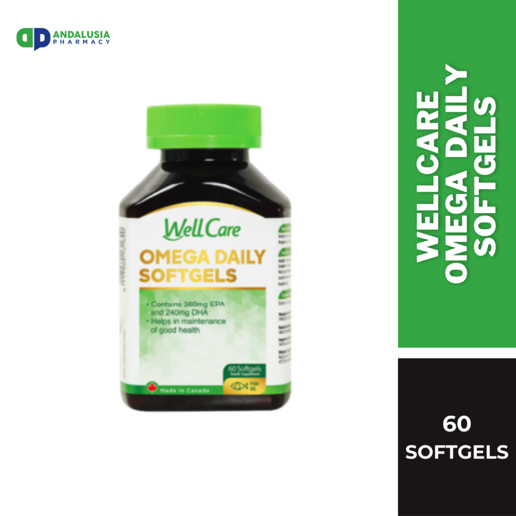 WELL CARE OMEGA DAILY SOFTGELS 60'S | Shopee Malaysia