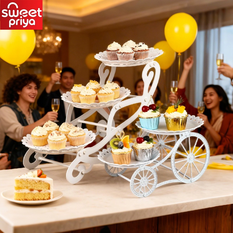 2/3 Tier Party Dessert Display Rack Tray Cupcake Cake Stand Plate Shelf ...