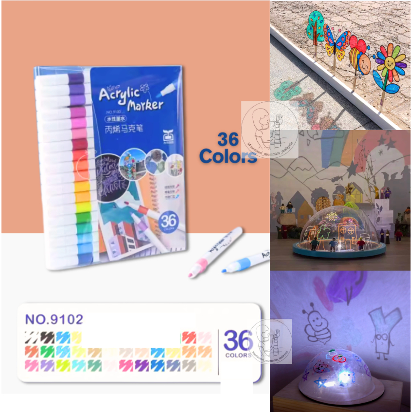Montessori Art & Craft Color Marker Colouring Pens Drawing Kids ...
