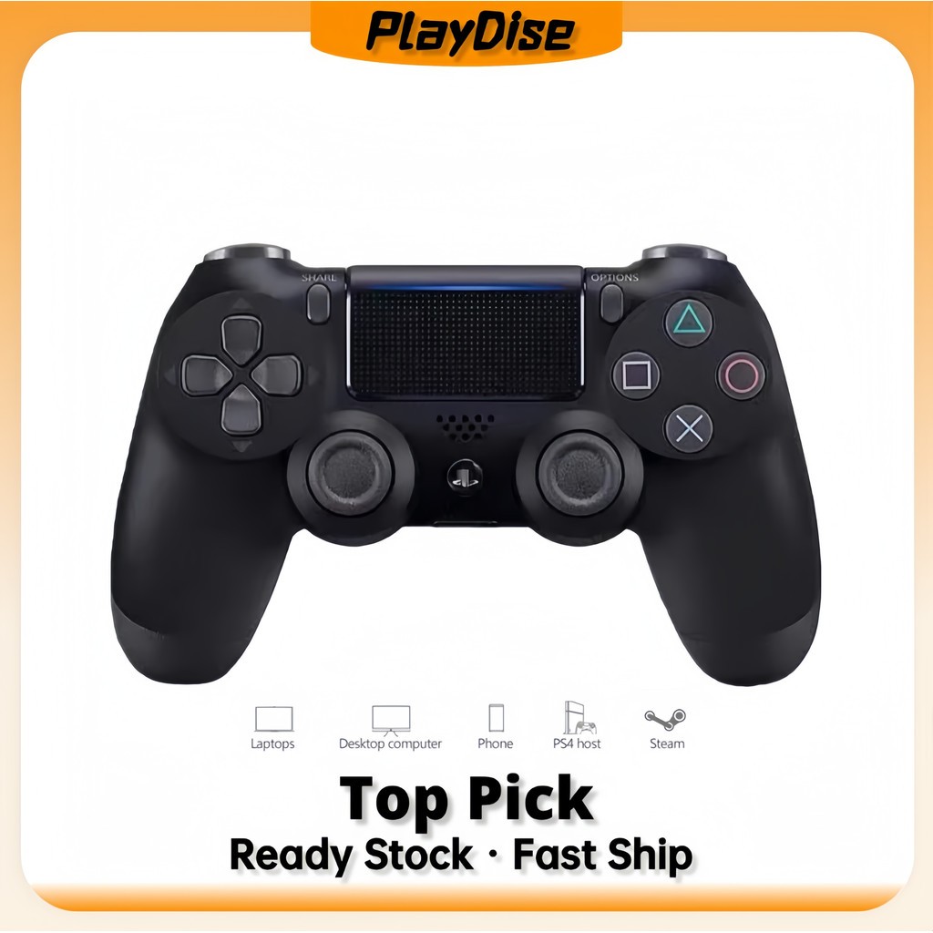 PS4 Wireless Bluetooth Controller Dual Vibration Light Bar Touch Pad 3 ...