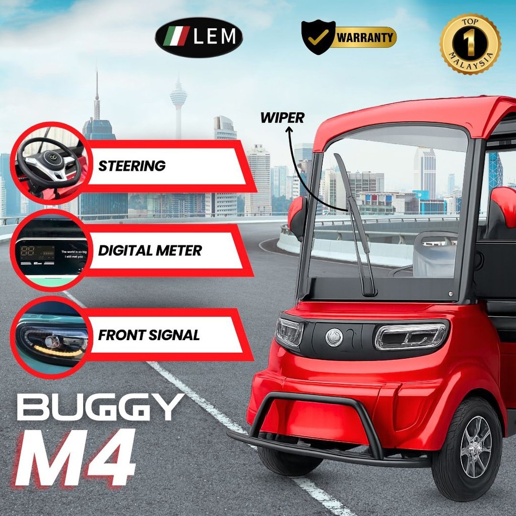 ★LEM★ NEW MODEL LEM 2026!!! FOUR WHEEL ELECTRIC BUGGY M4 4 SEATER ...