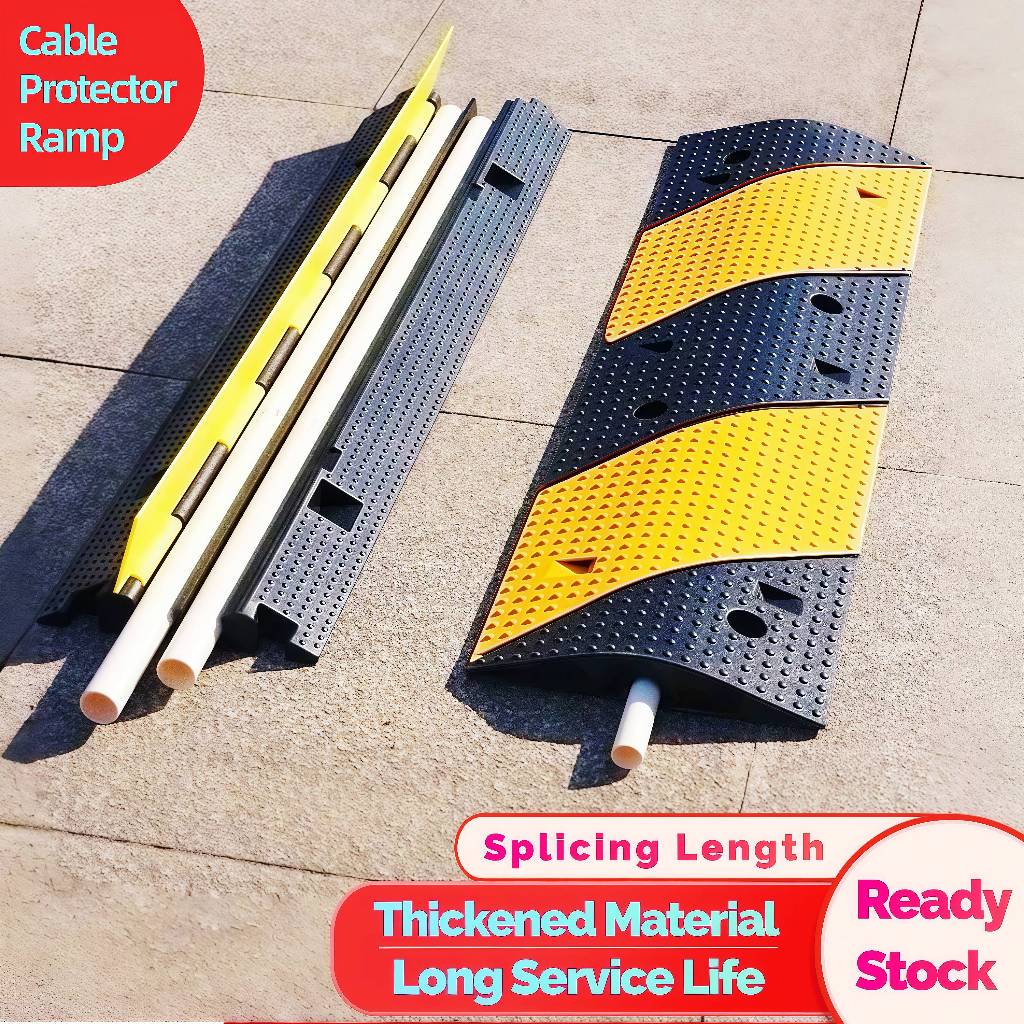 Cable Pipe Cover Protector Rubber Ramp Road Hump Speed Bump Indoor ...