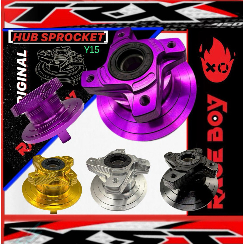 Y15ZR V1 V2 LC135 5S RACE BOY CNC NEW TERBARU DESIGN SPOKET HUB 4 HOLE ...