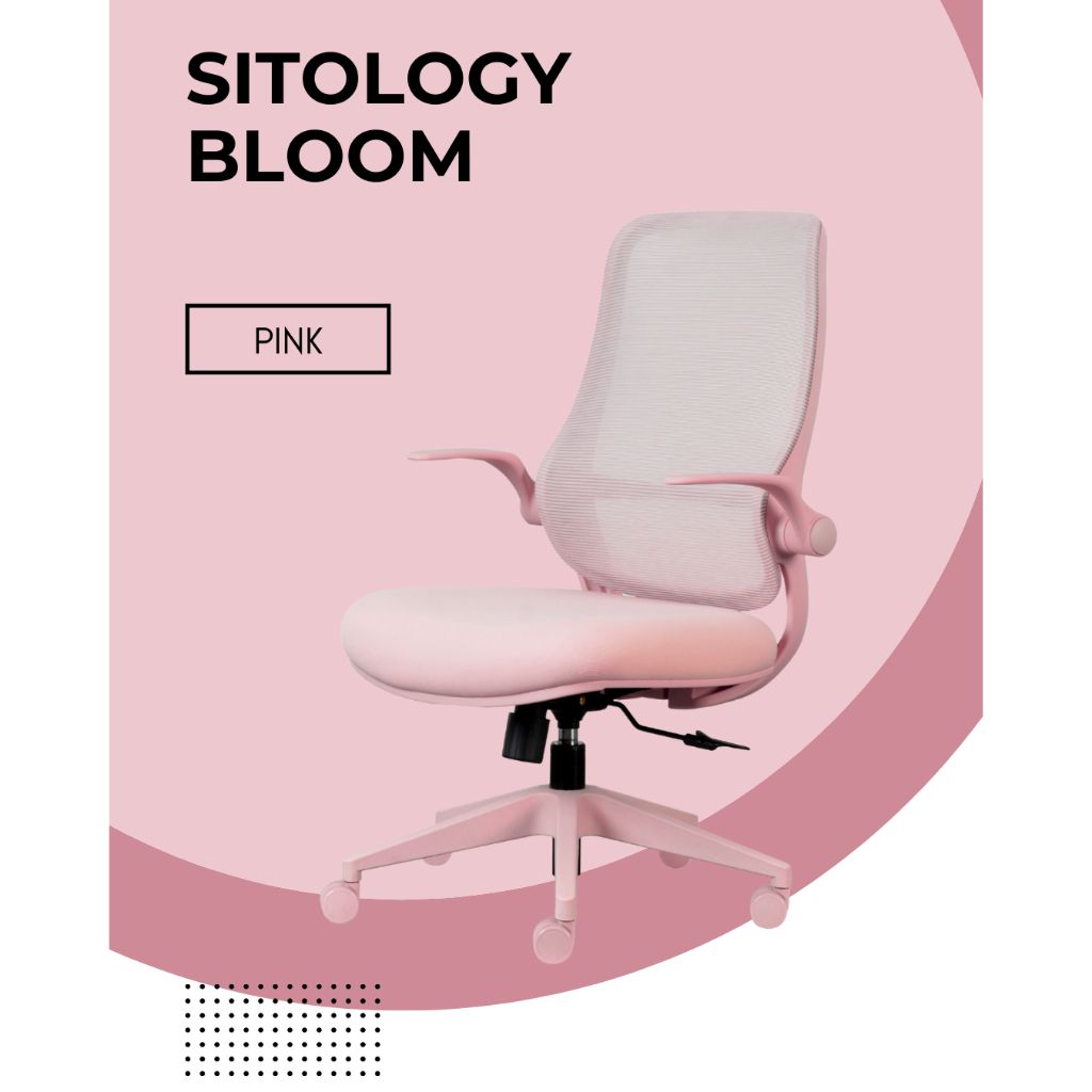 SITOLOGY BLOOM PINK🩷 - Comfortable Office Chair - 1 YEAR WARRANTY ...