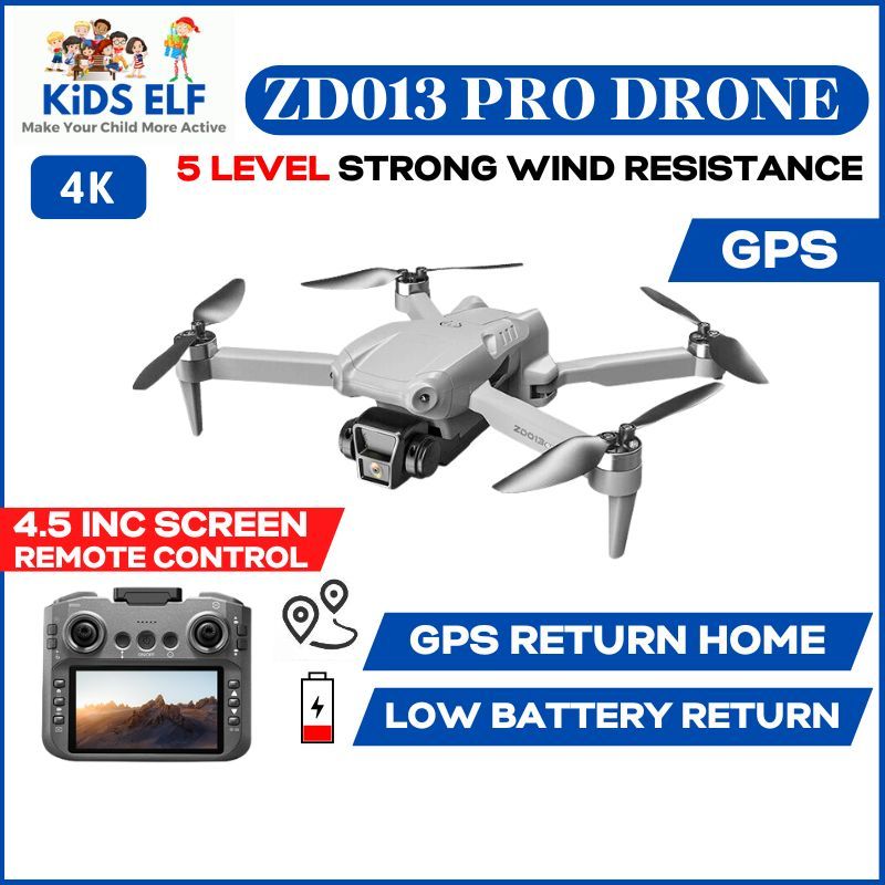 ZD013 Pro Gps Drone With 4k HD Dual Camera Rc mini Drone Dron Drones ...