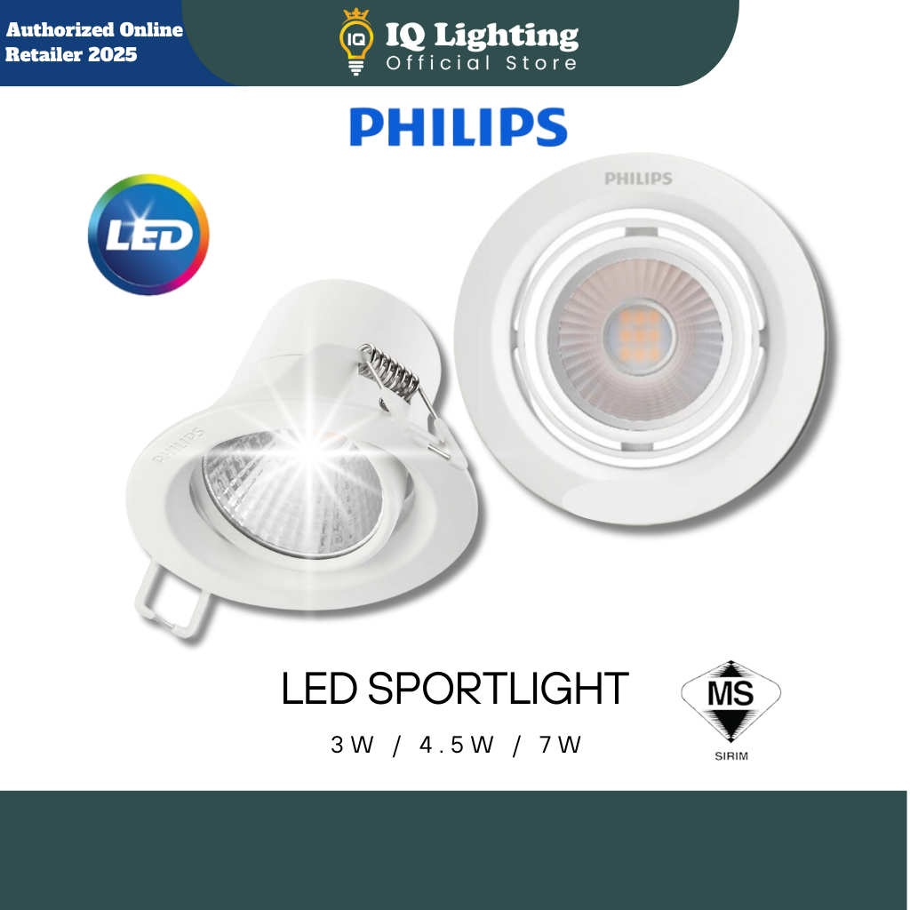 Philips LED Eyeball 59751 Kyanite 3W 59556 Pameron 070 7W DIM 59776 ...