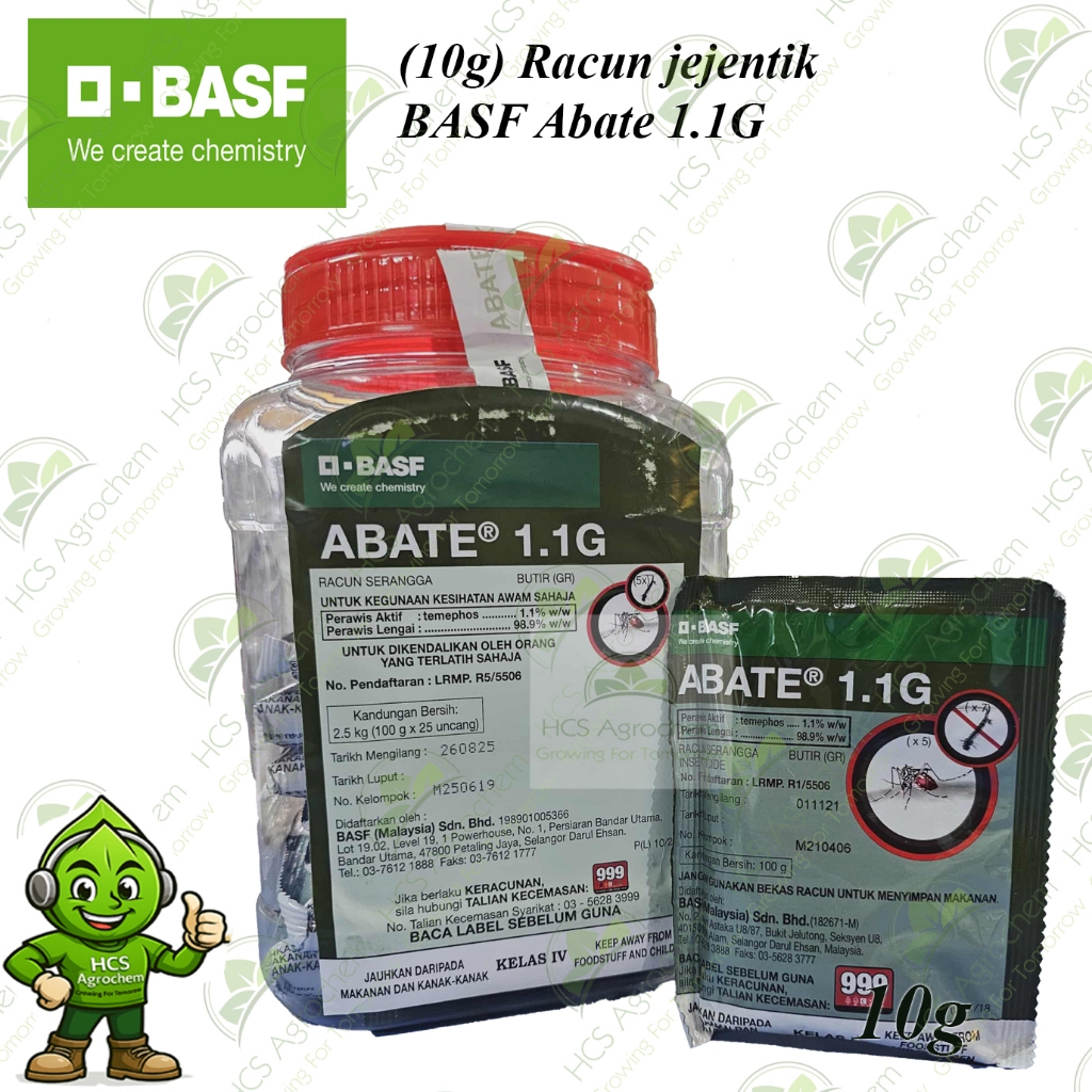 ( 25 pkt x 100g) Racun nyamuk/jejentik nyamuk Abate 1.1G (manufacturing ...