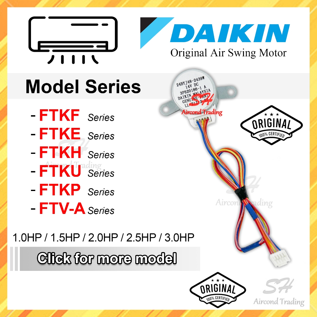 [Original] Daikin Aircond Air Swing Motor Stepper Motor Inverter FTKF ...