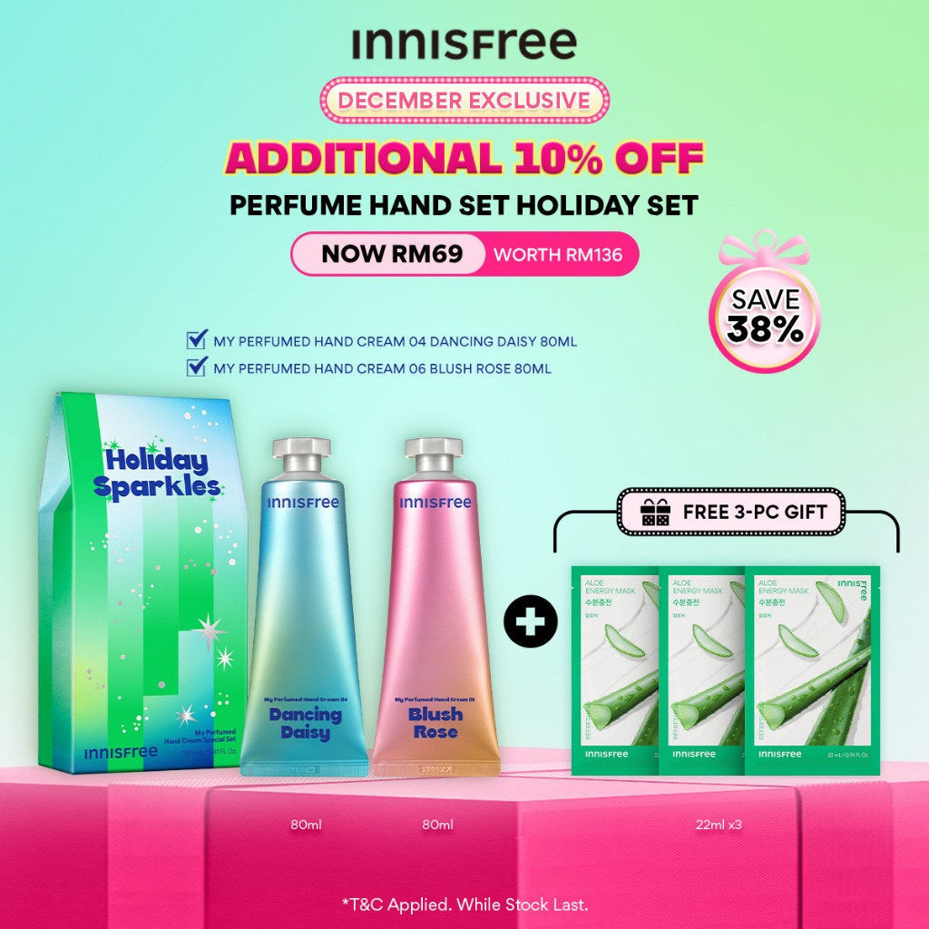 [DECEMBER EXCLUSIVE | GET 10% OFF] INNISFREE Perfume Hand Cream Holiday ...