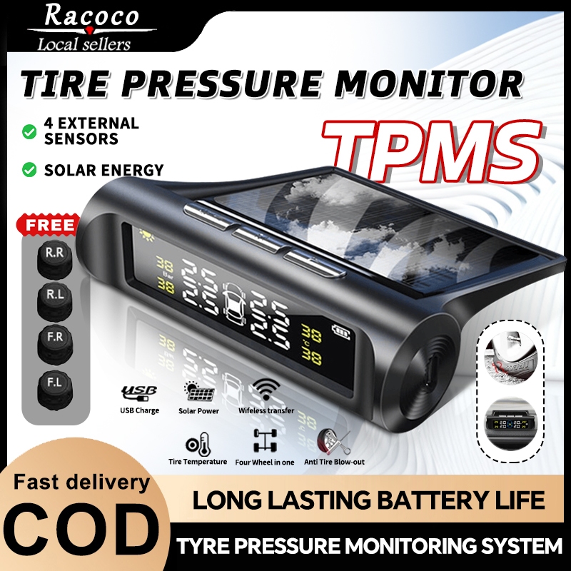 TPMS Tire Pressure Monitoring System Wireless TPMS Tire Monitor for ...