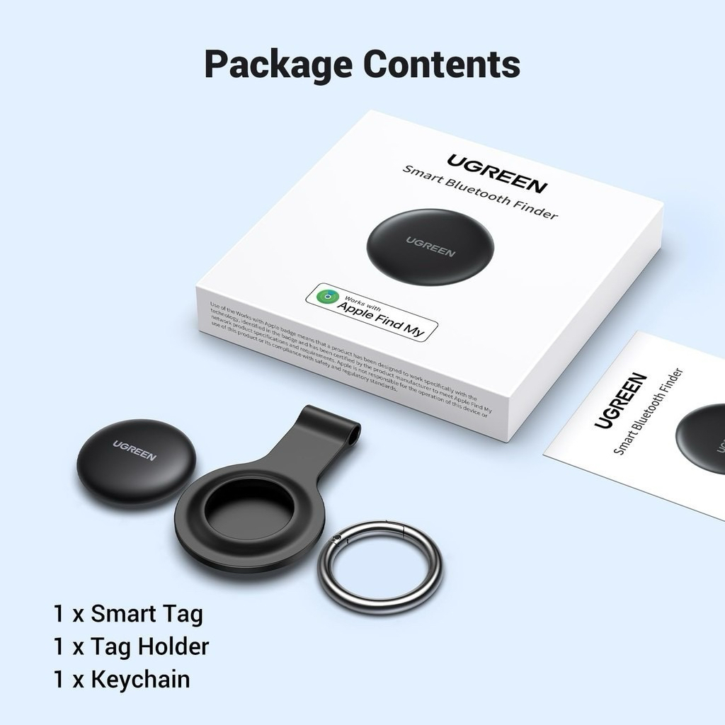 UGREEN Smart Finder Security SmartTrack Link SmartTag Apple Find My Tag GPS Track Bluetooth ...