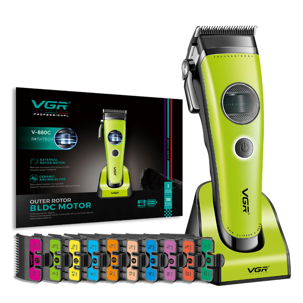 VGR V-880 Professional Hair Clipper Barber Waterproof Hair Cutting ...