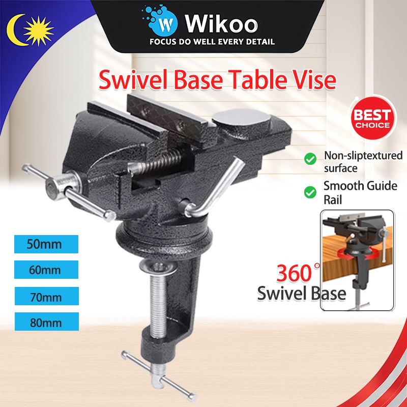 50mm 60mm 70mm 80mm Swivel Base Table Vise Clamp 360° Swivel Bench Vise ...